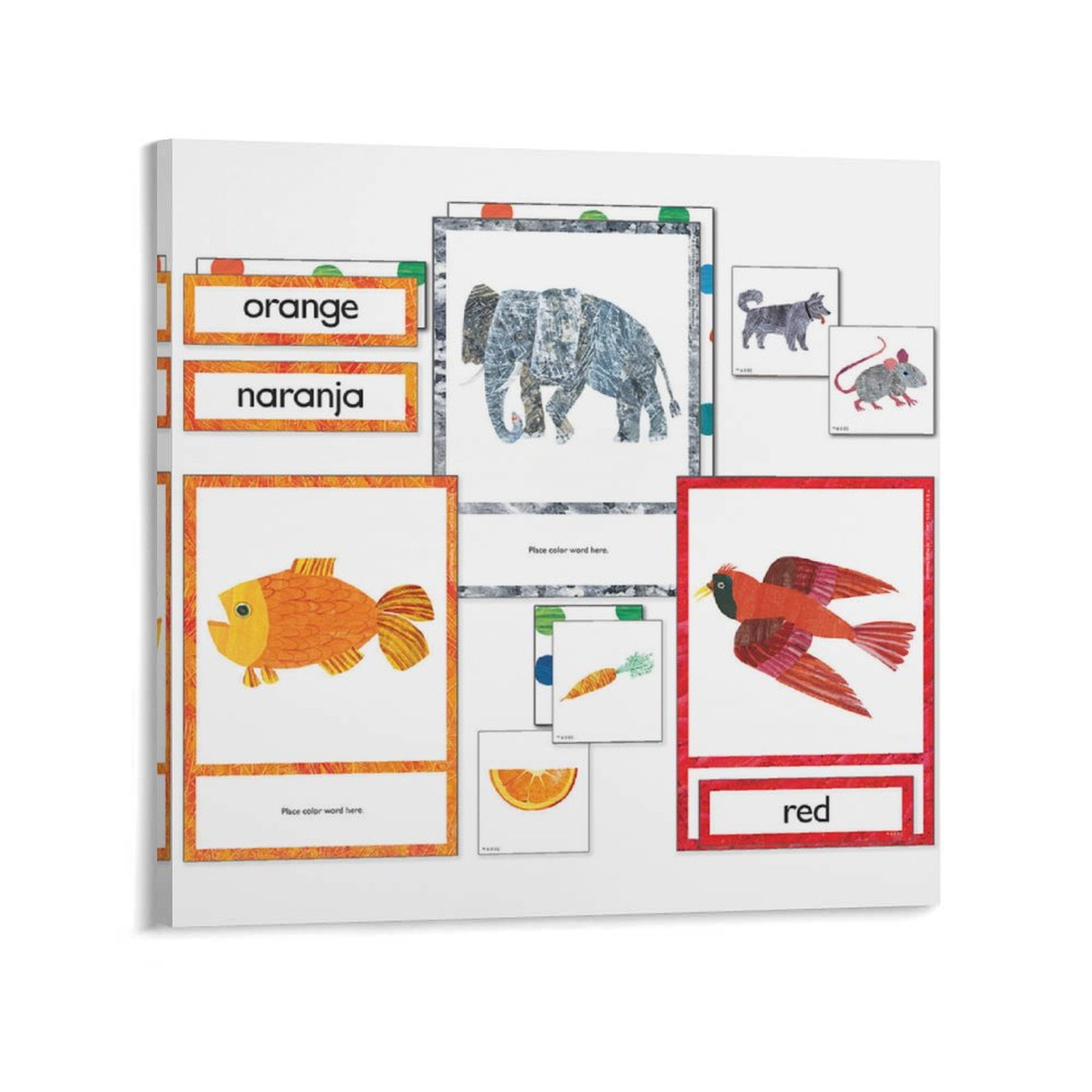 Eric Carle Illustration Print Children's Education Posters (91) Poster ...