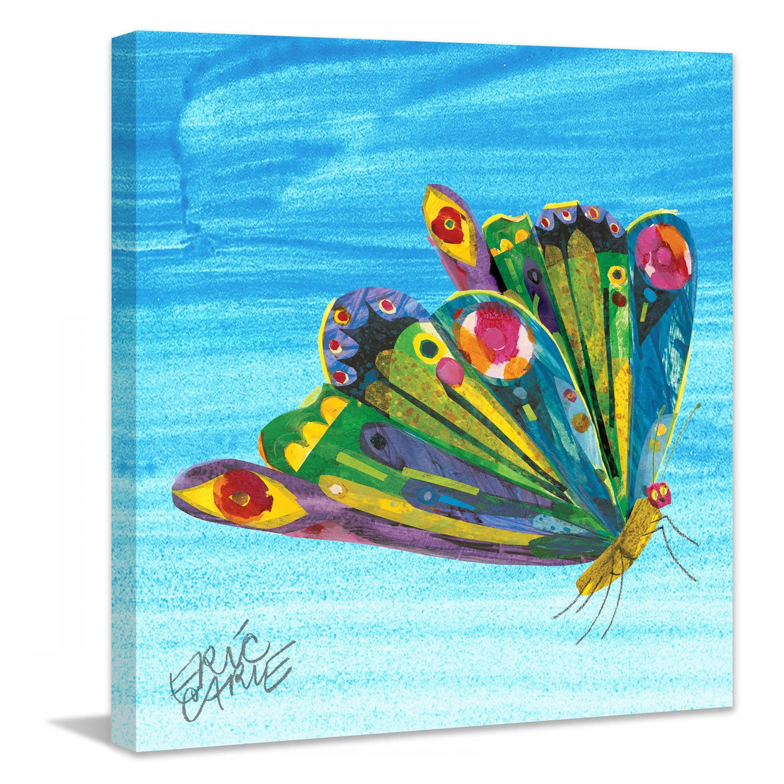 Eric Carle Rainbow Butterfly Art Print on Premium Canvas - Walmart.com
