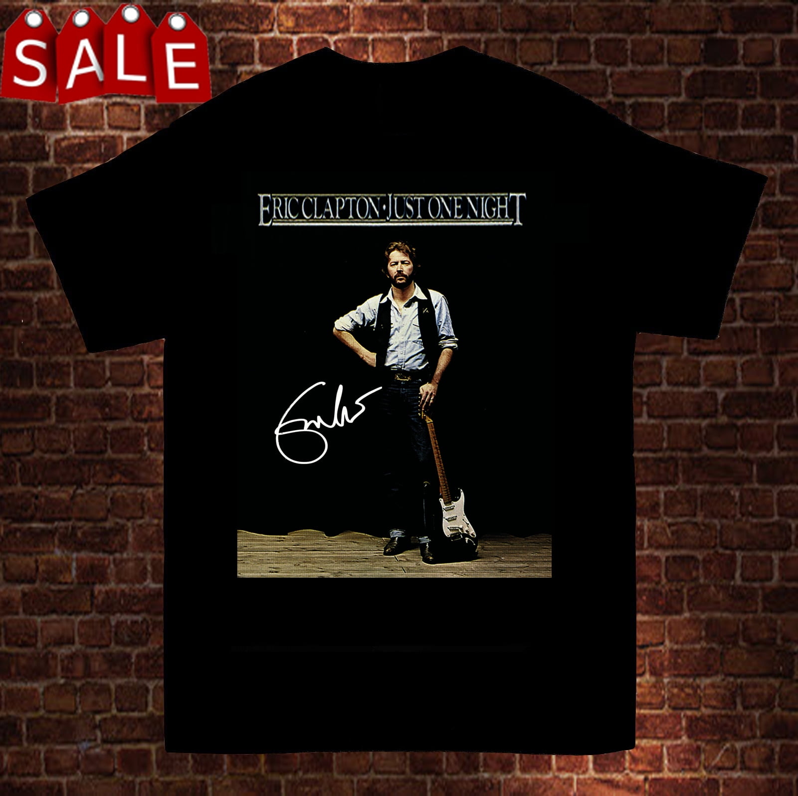 Eric Clapton Just One Night Gift Signature Black T Shirt S to 2345XL ...