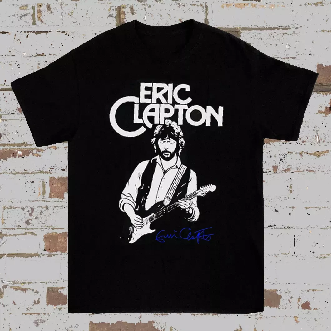 Eric Clapton Singer Signature Gift For Fan on Tour T Shirt Full Size S ...