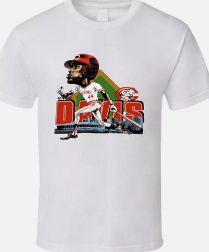 Eric Davis Baseball Caricature White T-Shirt Gift Fans All Size unisex ...
