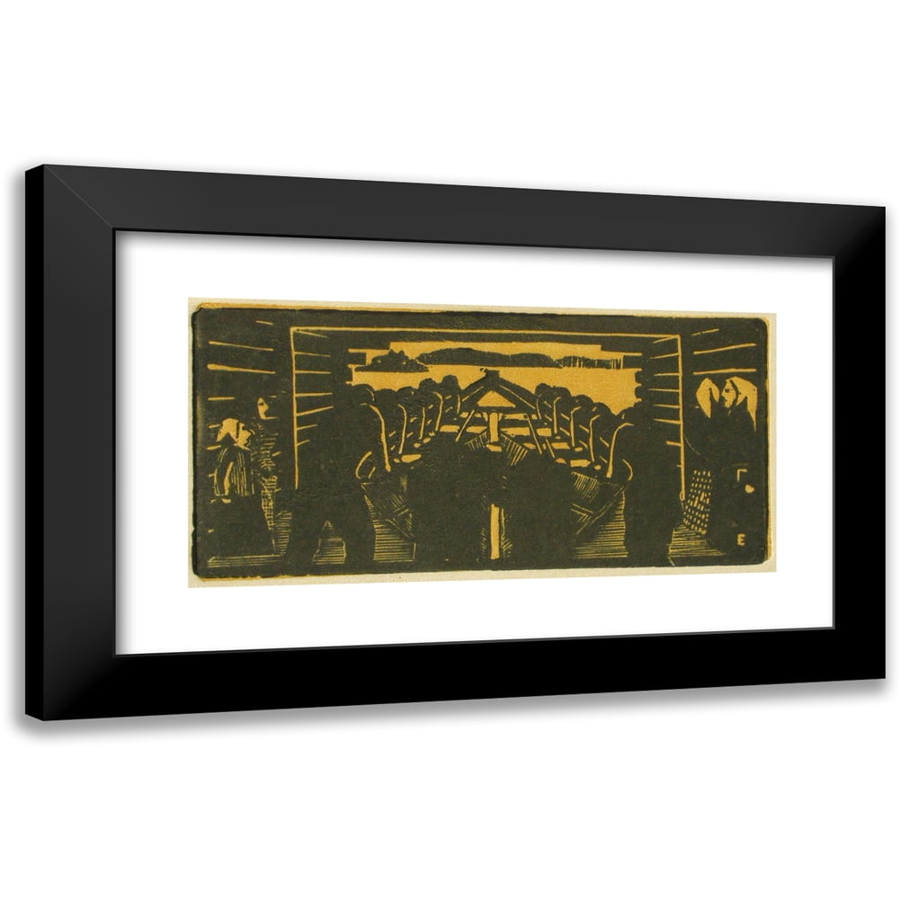Eric O. W. Ehrström 24x14 Black Modern Framed Museum Art Print Titled ...