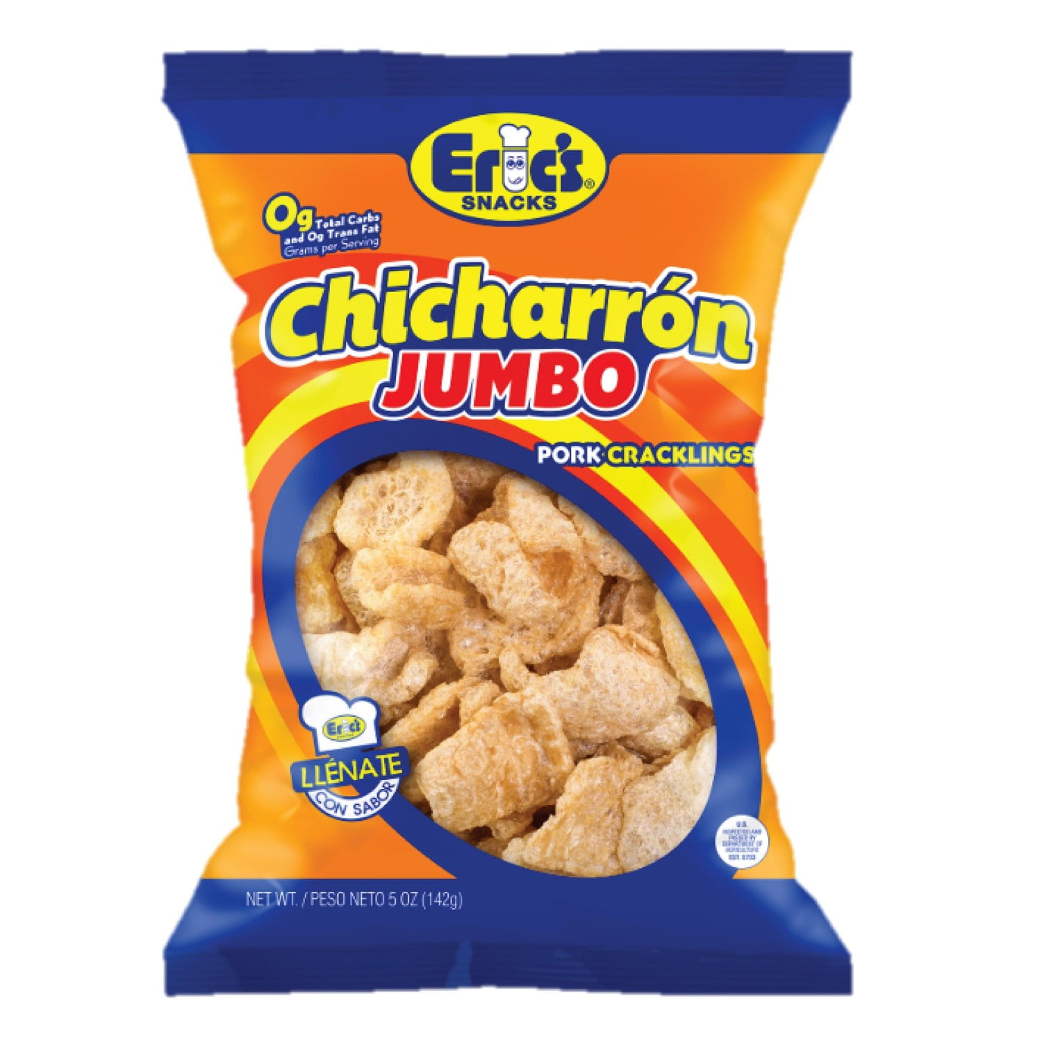Erics Chicharron Jumbo Pork Rinds, 5oz Bag - Walmart.com
