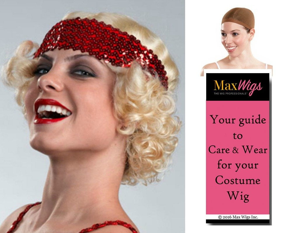 Erica Flapper Color Blonde - Enigma Wigs Women's 1920s Chicago Dancer ...