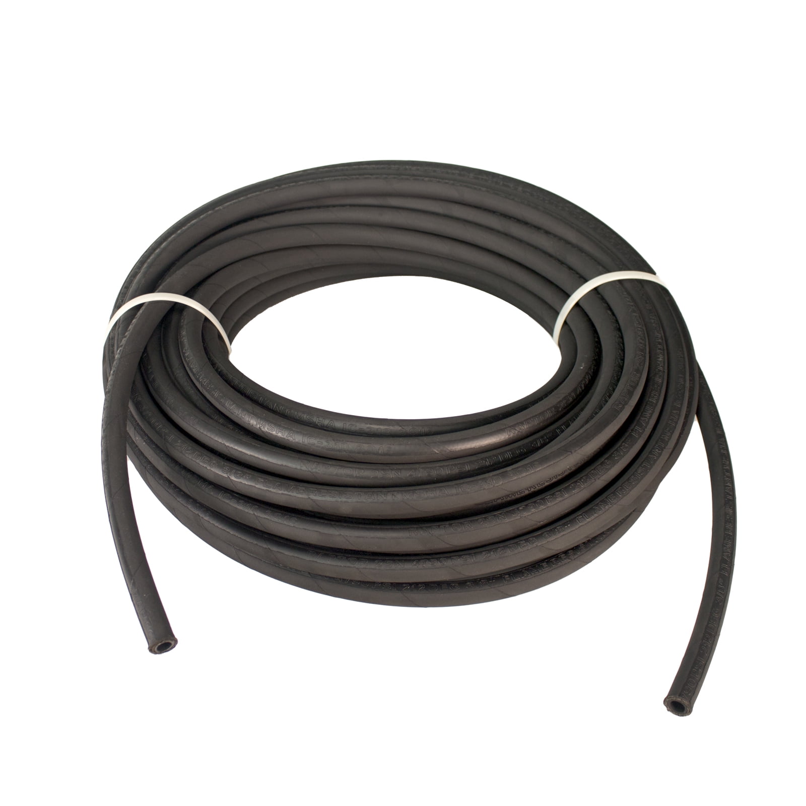 Erie Tools 100' Hydraulic Hose SAE 100R2AT - 3/8" ID - 2 Wire Braid ...