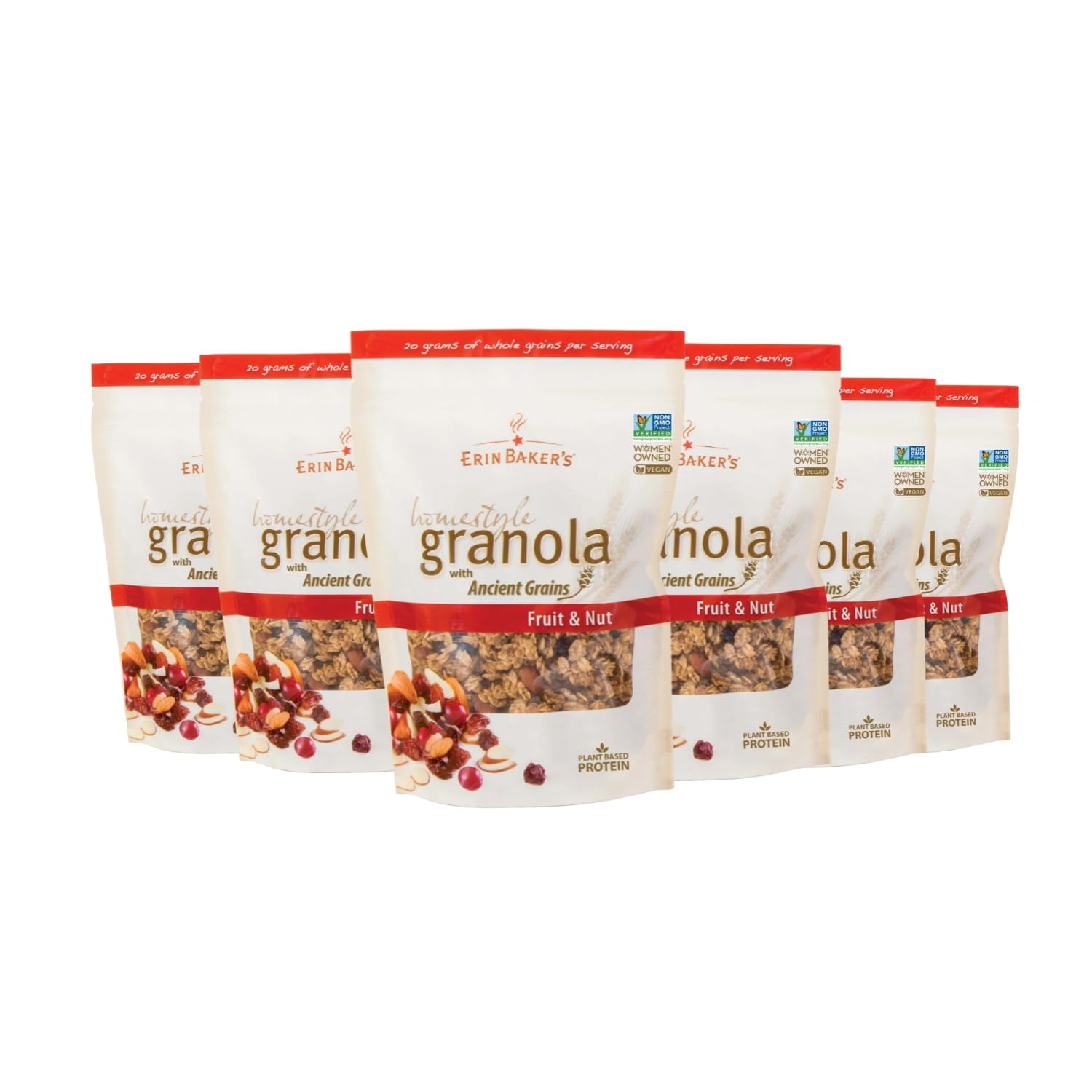 Erin Baker's Homestyle Granola Cereal with Ancient Grains, Fruit and Nut - Made from Natural ...