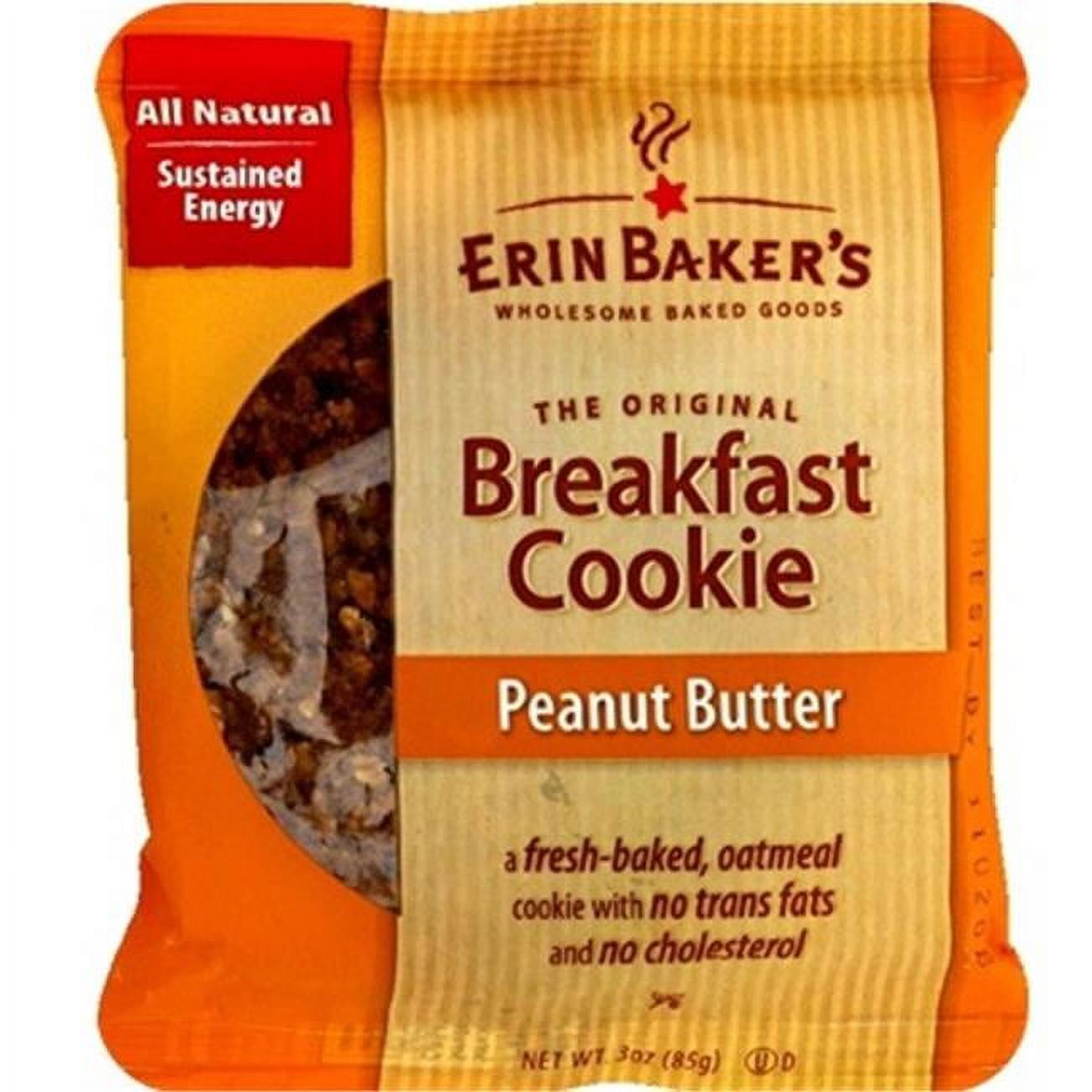 Erin Baker's Peanut Butter Cookie 3OZ (Pack of 12) - Walmart.com