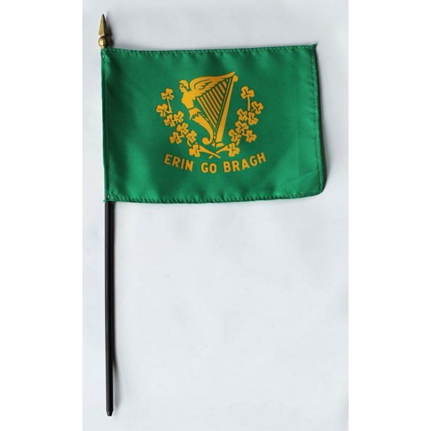Erin-Go-Bragh - 4"X6" Stick Flag - Walmart Business Supplies