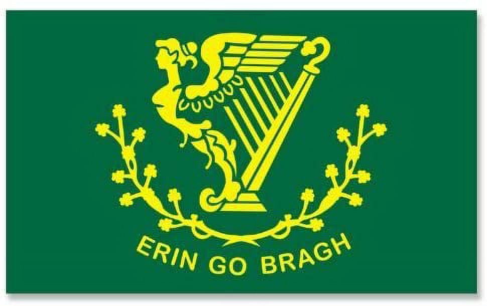 Erin Go Bragh Ireland Harp Flag 3M Reflective sticker| Irish - Walmart ...