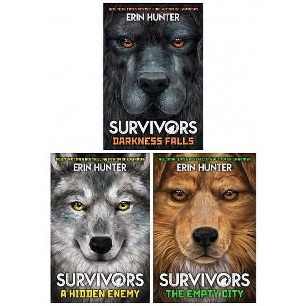 Erin Hunter Survivors Series 3 Books Collection Set Darkness Falls A ...