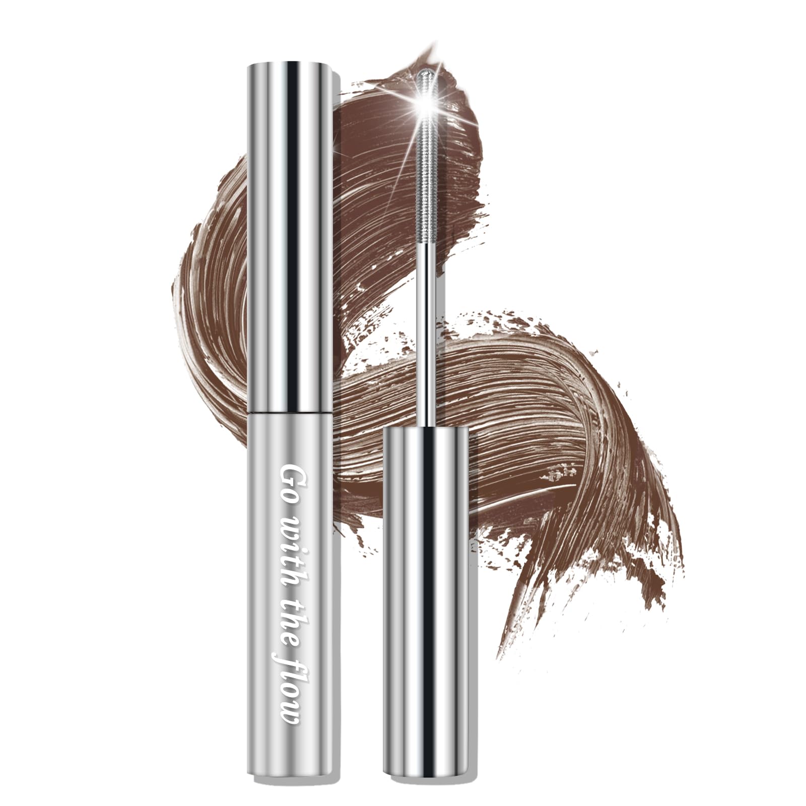 Erinde Brown Washable Metal Mascara, Waterproof Iron Wand Mascara ...