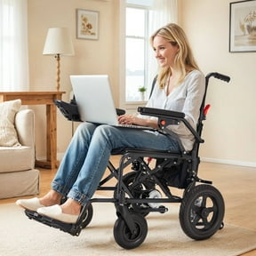 Dapmiu 500W Dual Motor Electric Wheelchair - 23kg Ultra Lightweight ...