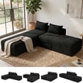Erinnyees 4-in-1 Modular Cloud Sofa with Adjustable Chaise, Deep ...