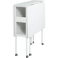 Sew Ready Mobile Fabric Cutting Table with Storage 30" H in Charcoal ...