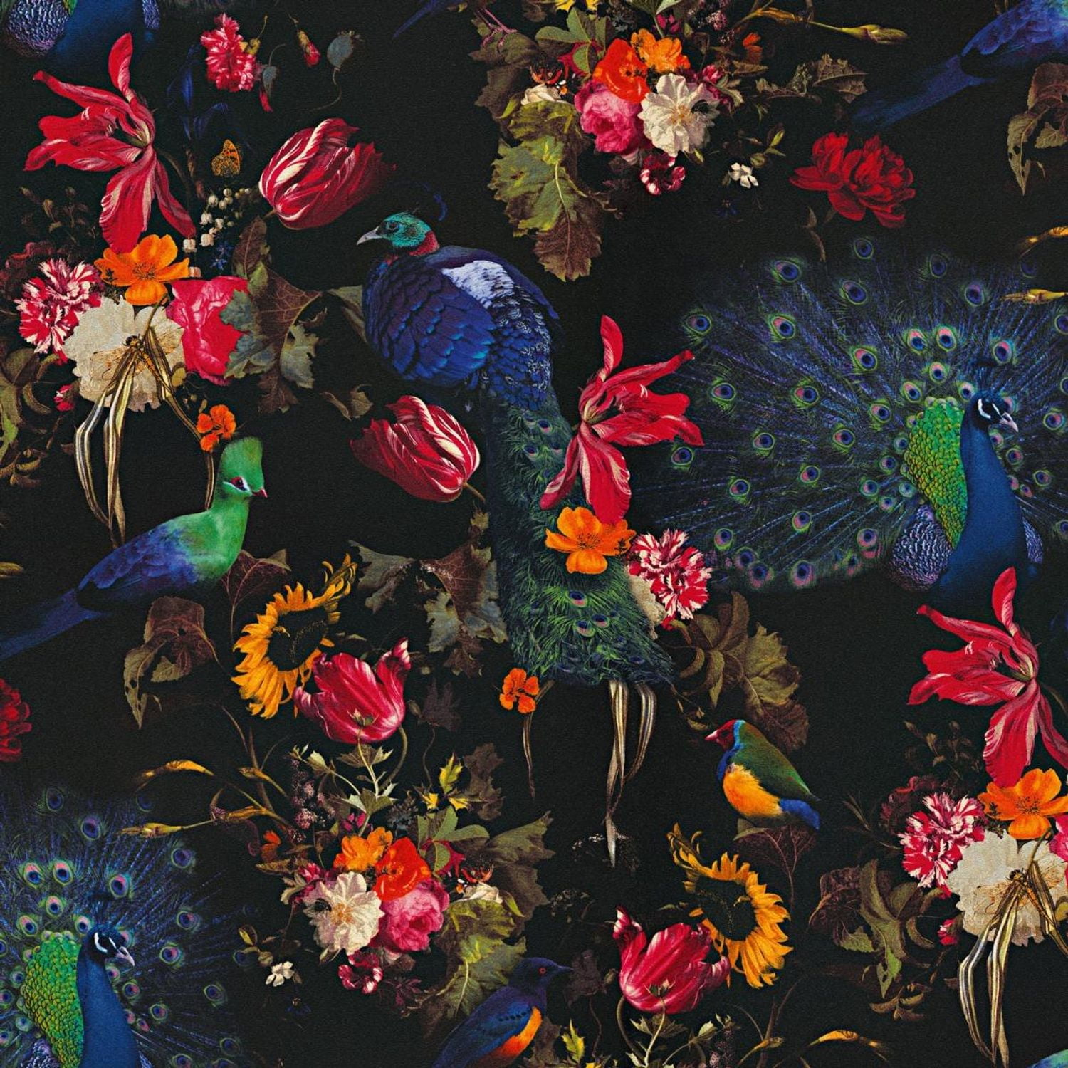 Erismann Instawalls Peacock Textured Wallpaper - Walmart.com
