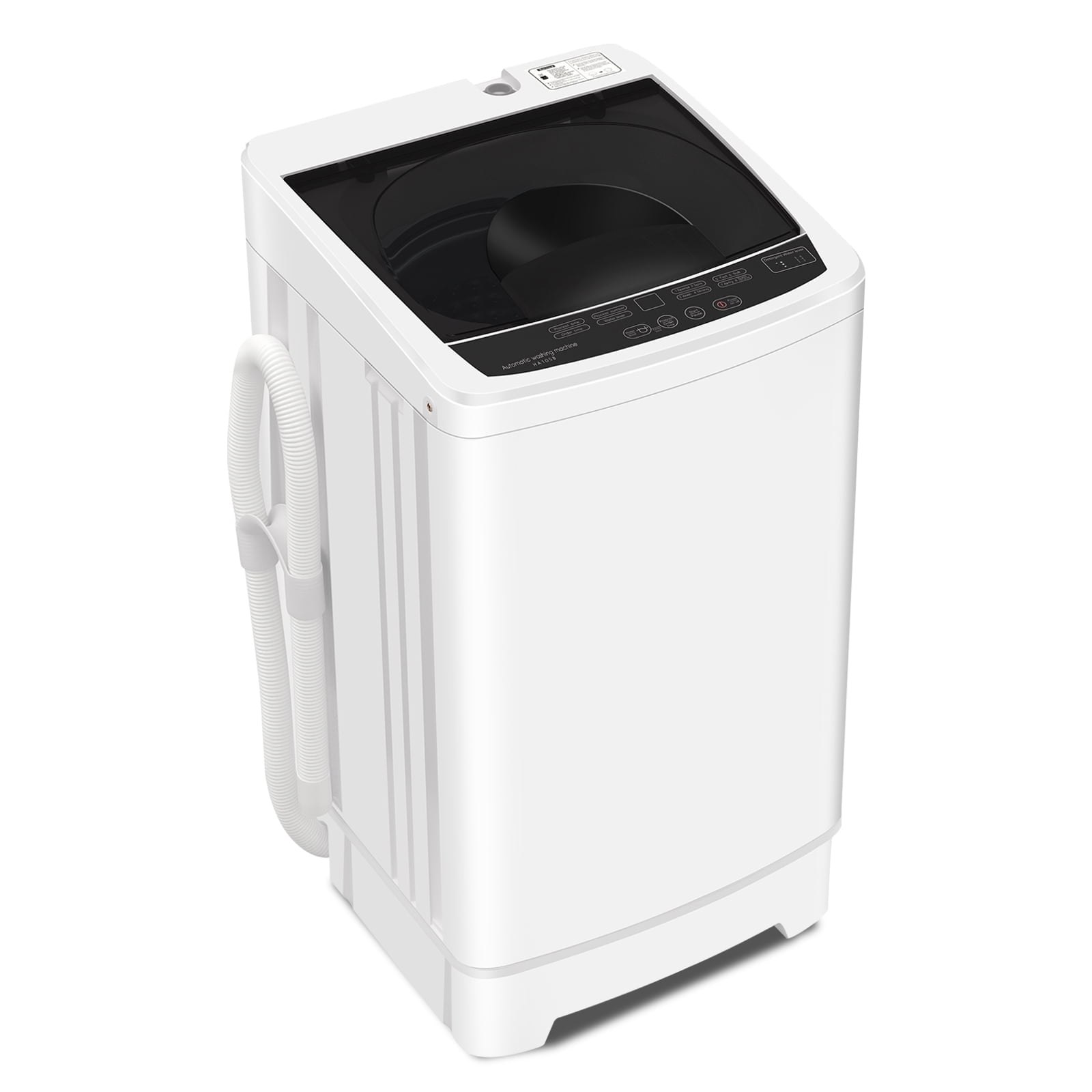 BackID Erivess Portable Full Automatic Washing Machine, 1.6 Cu. Ft, 8 ...