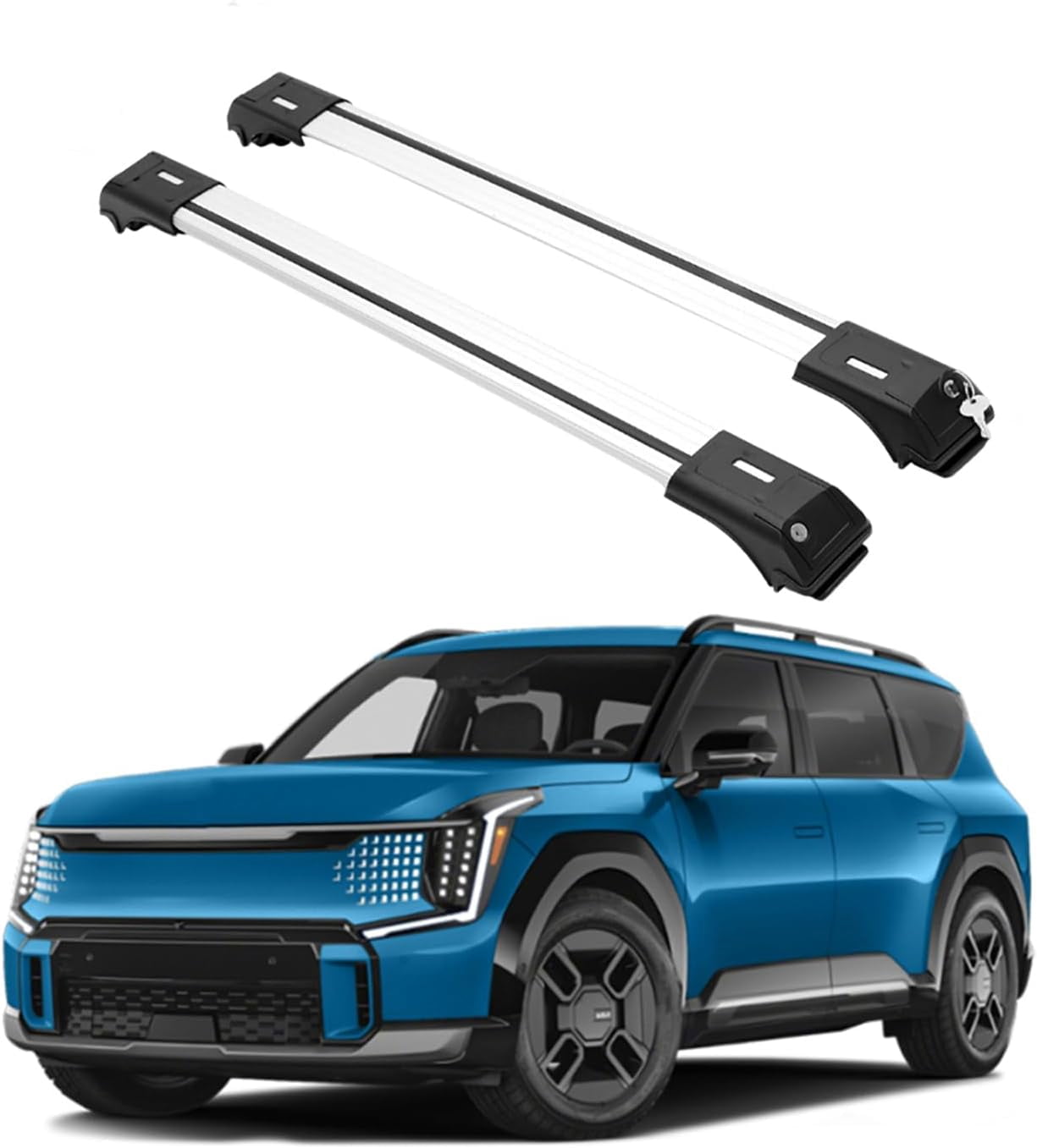 Erkul 220lbs Roof Rack Cross Bars for Kia EV9 2024-2026 GT-Line ...