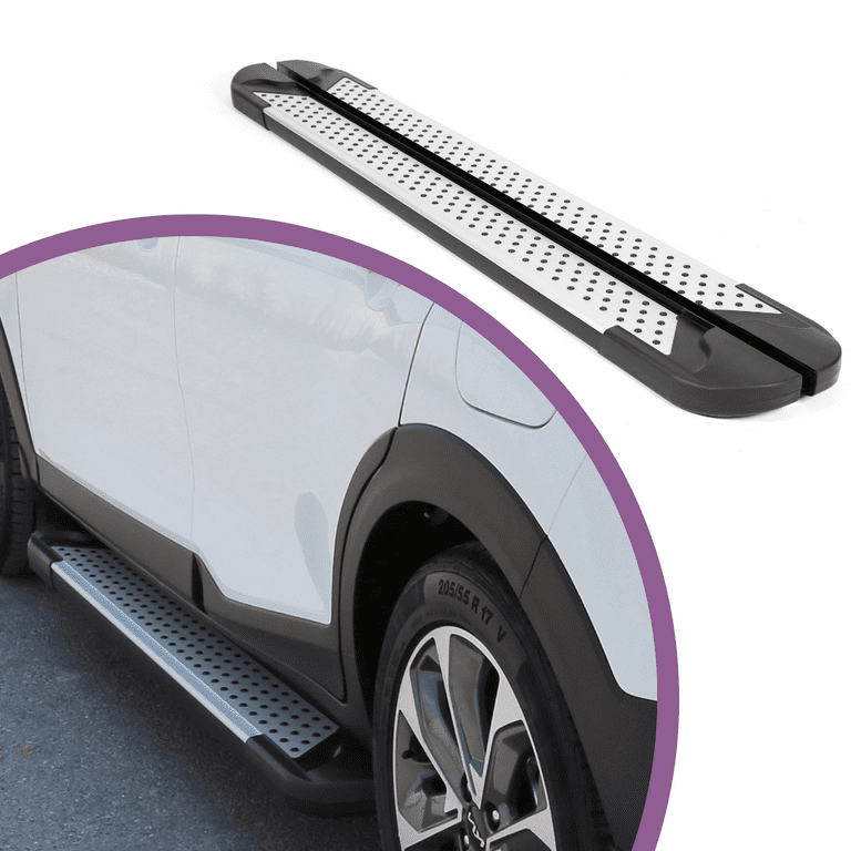 Erkul 5.2 Running Boards for Audi Q8 2019 2024 350 lb Heavy Duty Aluminum Wide Side Steps Nerf Bars Premium Car Accessories Easy No Drill Installation Silver Walmart