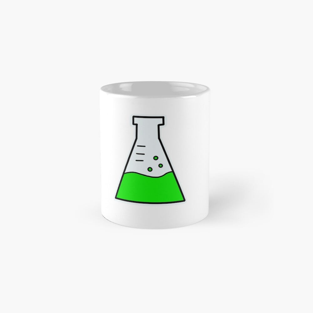 Erlenmeyer Science Flask - Green Classic Mug - Walmart.com