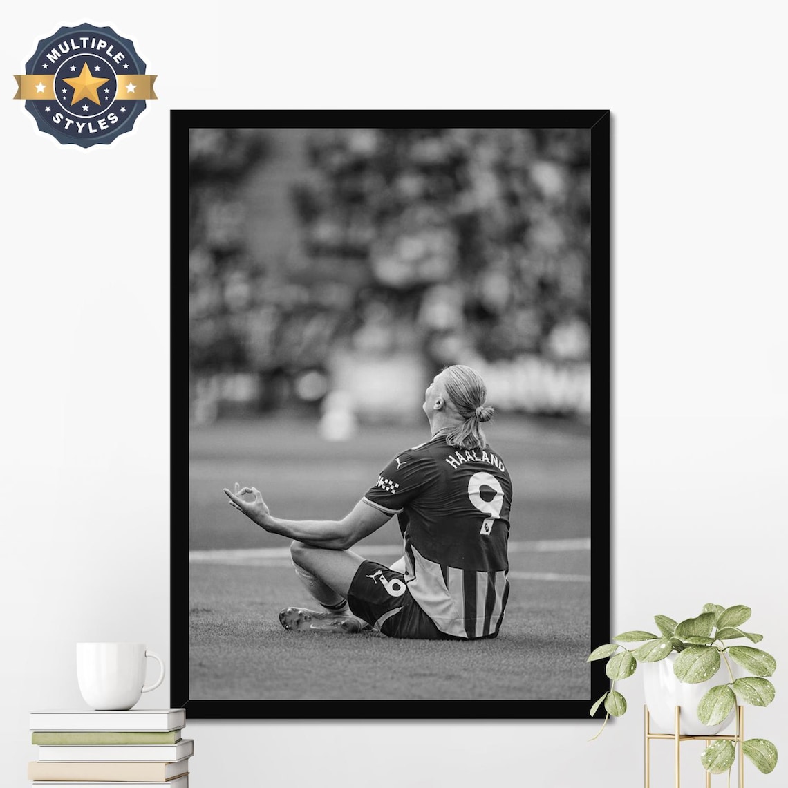 Erling Haaland, Erling Haaland Wall Art, Football, Soccer Wall Art ...