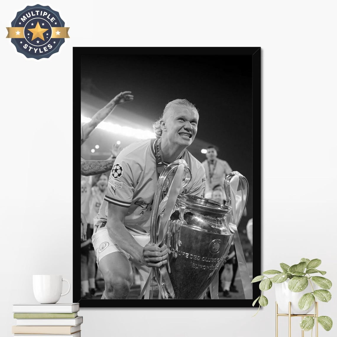 Erling Haaland, Erling Haaland Wall Art, Football, Soccer Wall Art ...