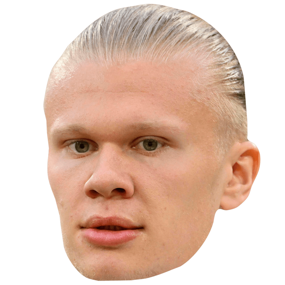 Erling Haaland (Serious) Flat Cardboard Face - Walmart.com