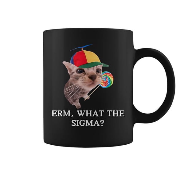 Erm What Sigma Cat Meme Memes Internet Memes Joke Mens Coffee Mugs ...