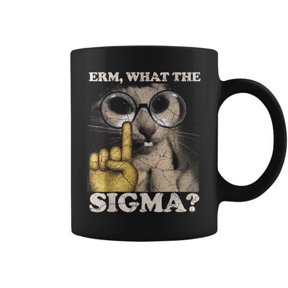Erm What The Sigma Cat Meme Silly Cat Humor Coffee M - Walmart.com