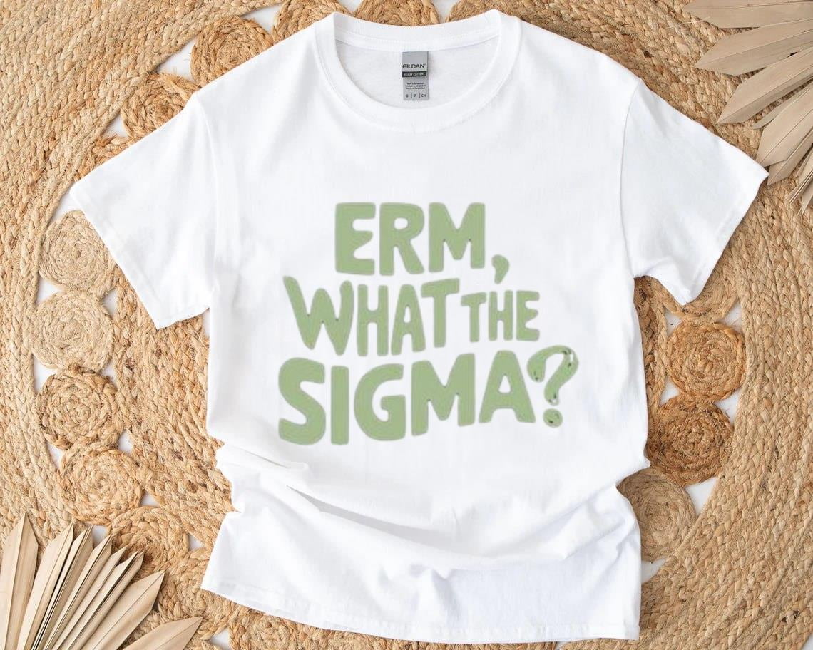 Erm What The Sigma Funny Gen Alpha Meme Humor Phrase T-Shirt , Hoodie ...