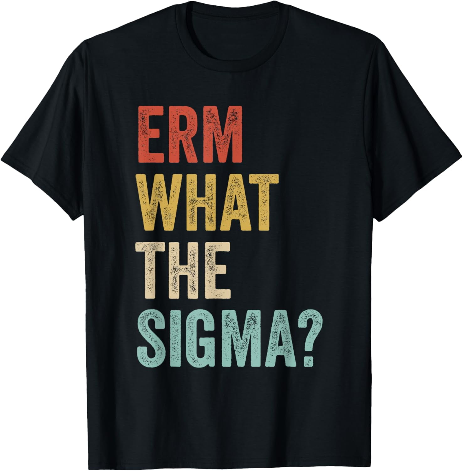 Erm What The Sigma Male Ironic Quote Men Brainrot Meme T-Shirt - Walmart.com