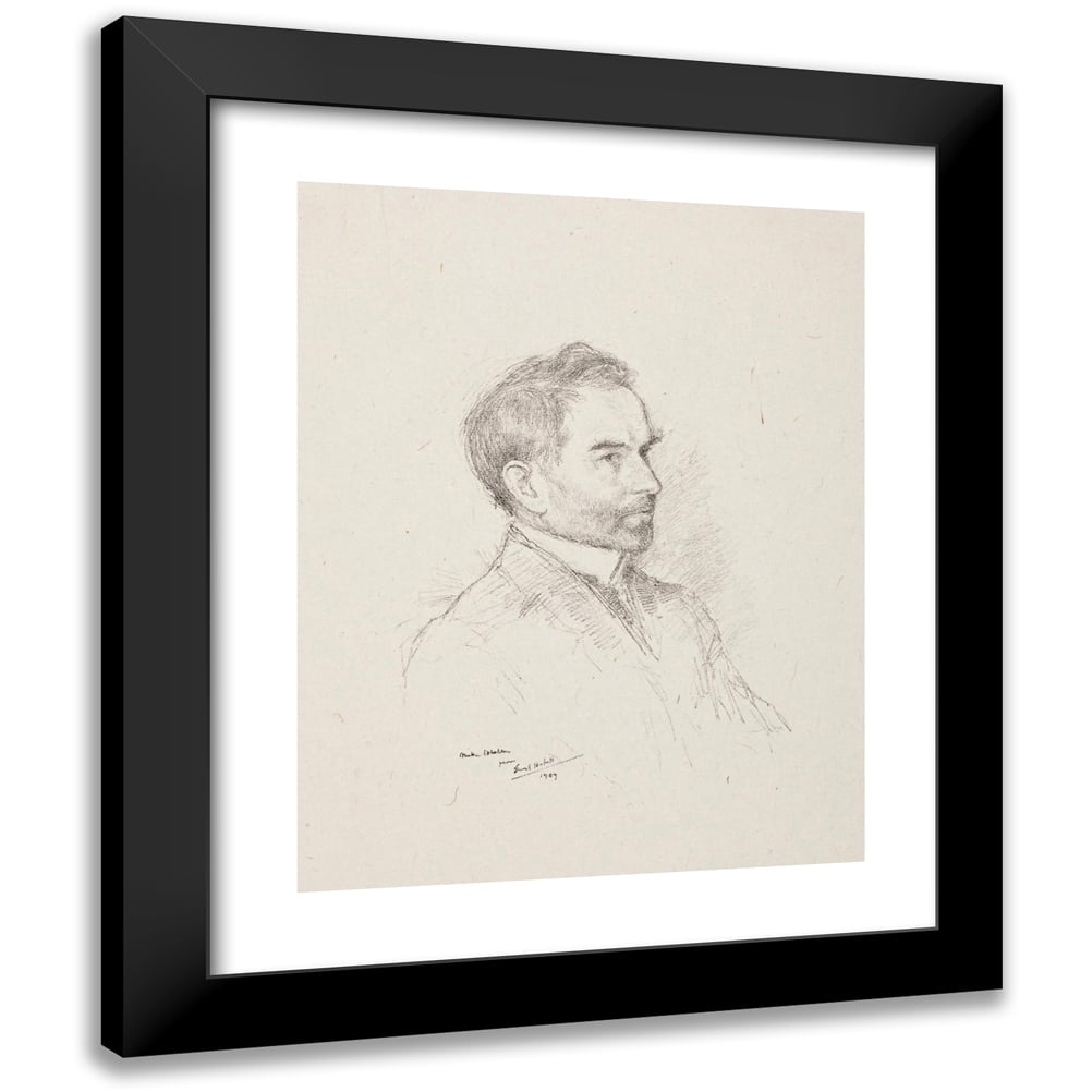 Ernest Haskell 12x14 Black Modern Framed Museum Art Print Titled - Mike ...