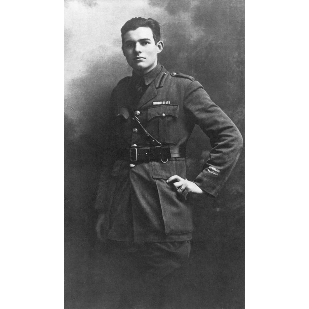 Ernest Hemingway 1899-1961).Namerican Writer. As A Soldier In World War ...