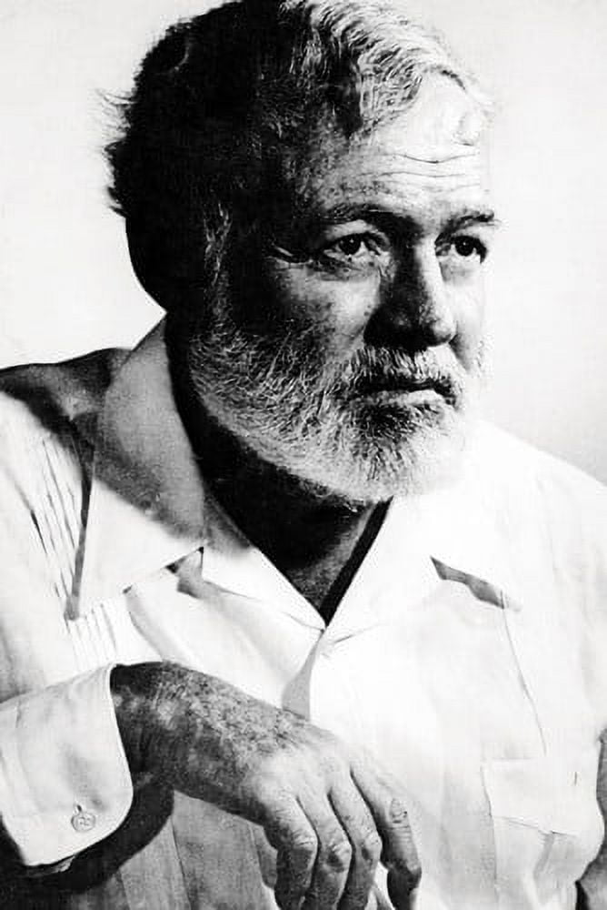 Ernest Hemingway 24x36 Poster - Walmart.com
