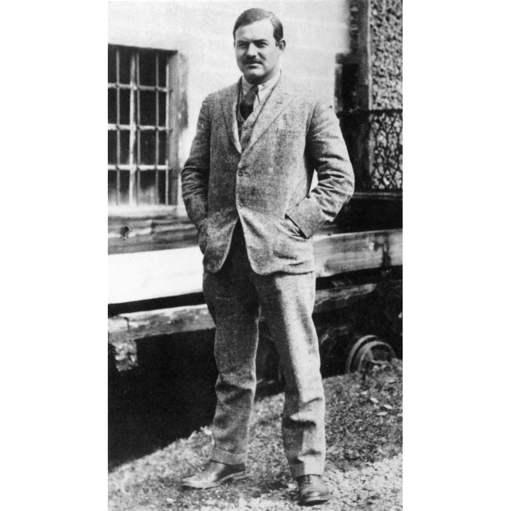 Ernest Hemingway N(1899-1961). American Writer. Photographed In Paris ...