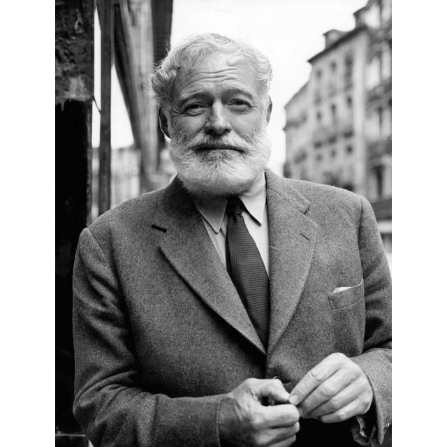 Ernest Hemingway Photo Print (24 x 30) - Walmart.com