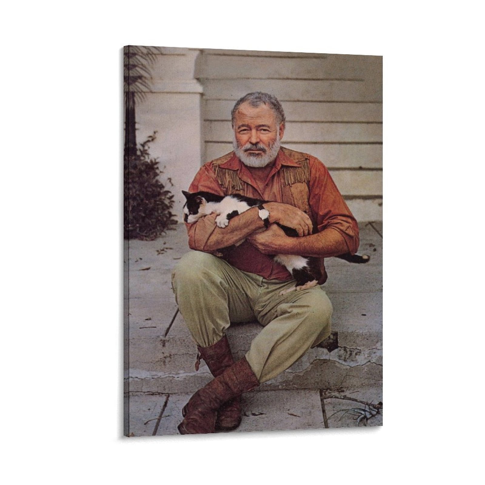 Ernest Hemingway Poster Posters Wall Art Painting Canvas Gift Living ...