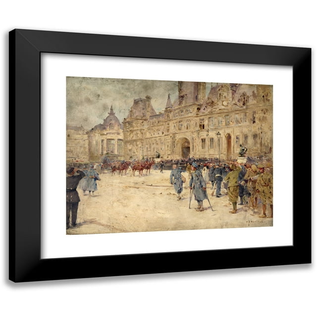 Ernest Jean delahaye 14x12 Black Modern Framed Museum Art Print Titled ...