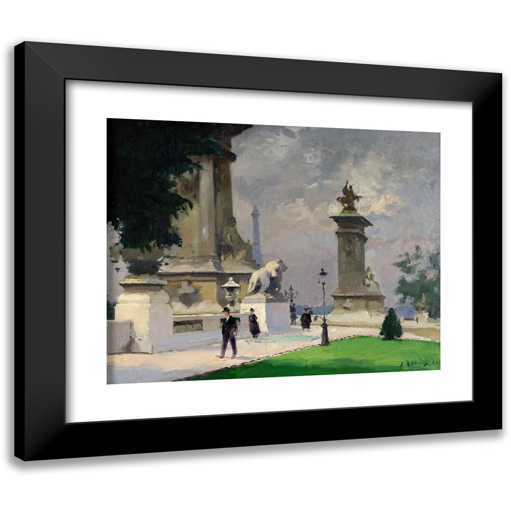Ernest Jules Renoux 14x12 Black Modern Framed Museum Art Print Titled ...