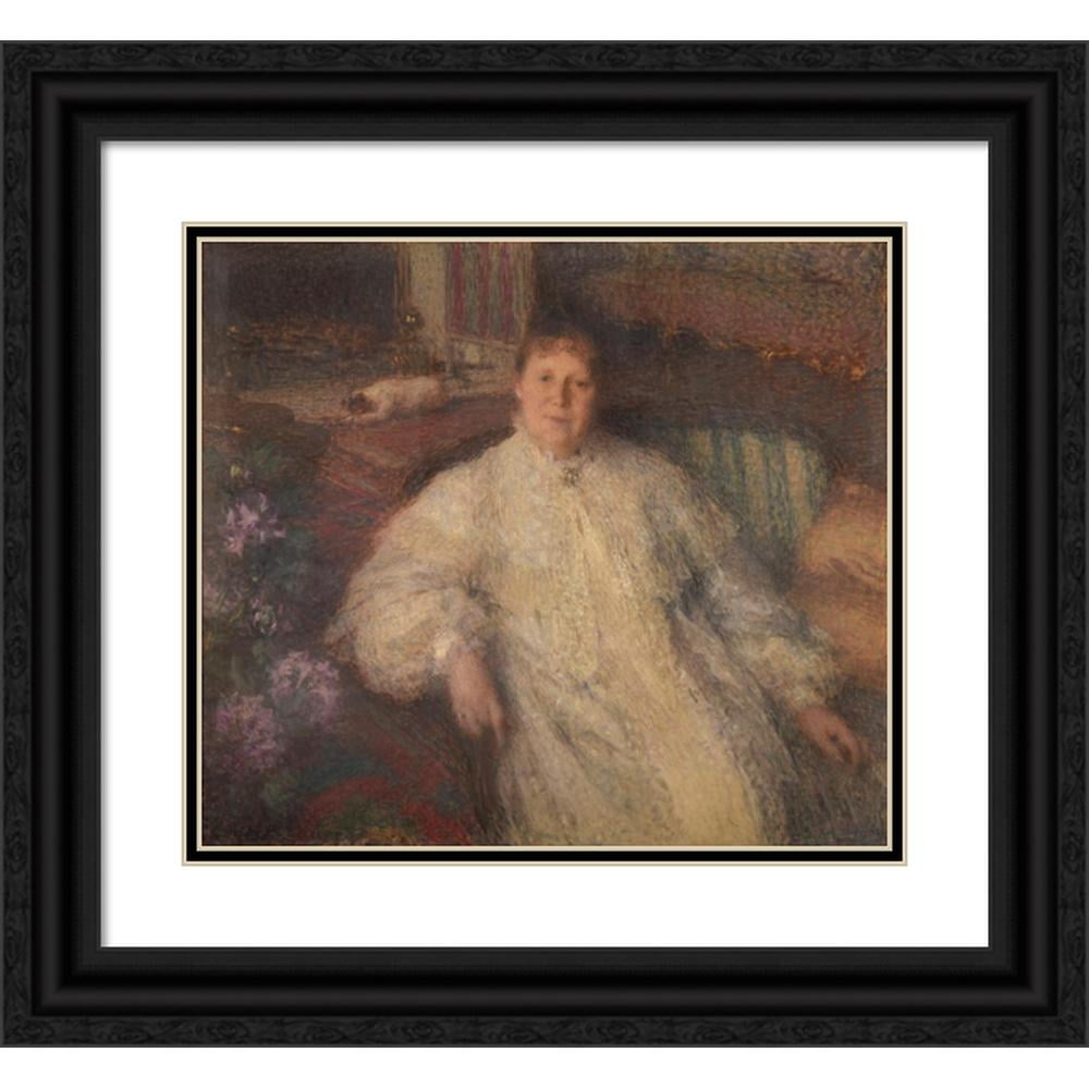 Ernest Laurent 16x15 Black Ornate Wood Framed Double Matted Museum Art Print Titled - Madame ...