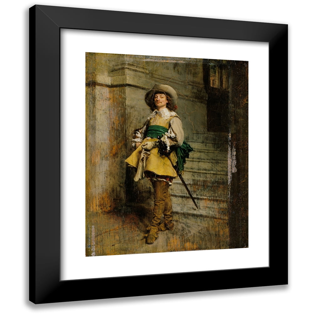 Ernest Meissonier 12x14 Black Modern Framed Museum Art Print Titled - A ...