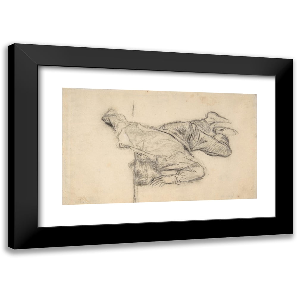 Ernest Meissonier 14x10 Black Modern Framed Museum Art Print Titled ...