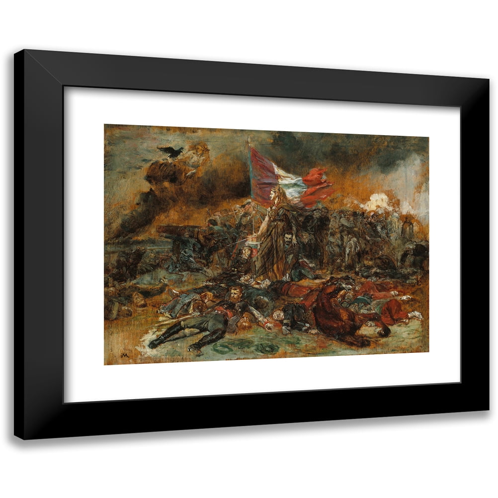 Ernest Meissonier 14x11 Black Modern Framed Museum Art Print Titled ...