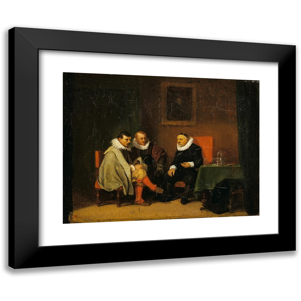 Ernest Meissonier 14x12 Black Modern Framed Museum Art Print Titled ...