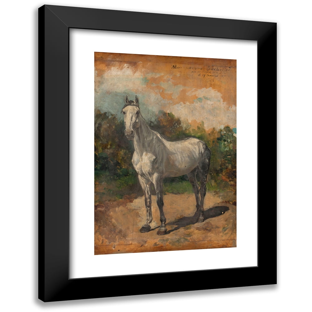 Ernest Meissonier 14x18 Black Modern Framed Museum Art Print Titled ...