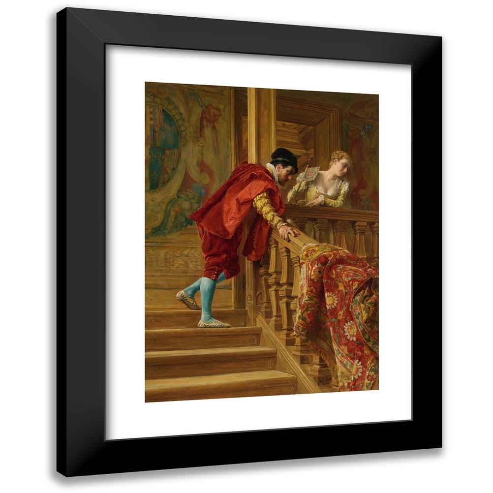 Ernest Meissonier 14x18 Black Modern Framed Museum Art Print Titled ...