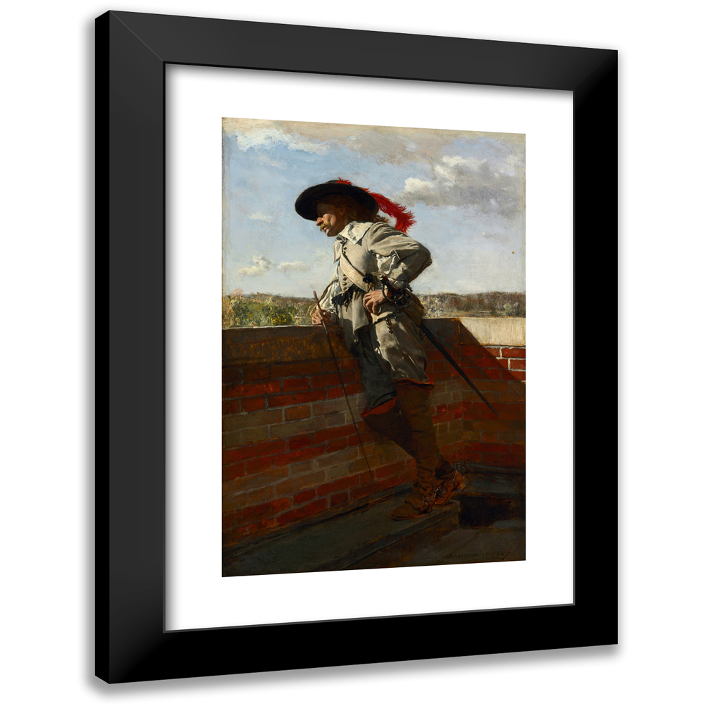 Ernest Meissonier 17x24 Black Modern Framed Museum Art Print Titled ...