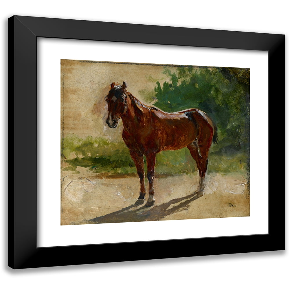 Ernest Meissonier 22x20 Black Modern Framed Museum Art Print Titled ...