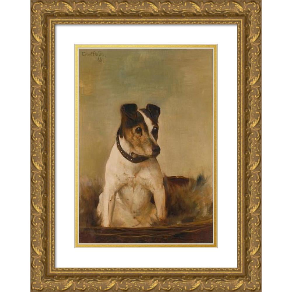 Ernest Parton 11x14 Gold Ornate Wood Frame and Double Matted Museum Art ...
