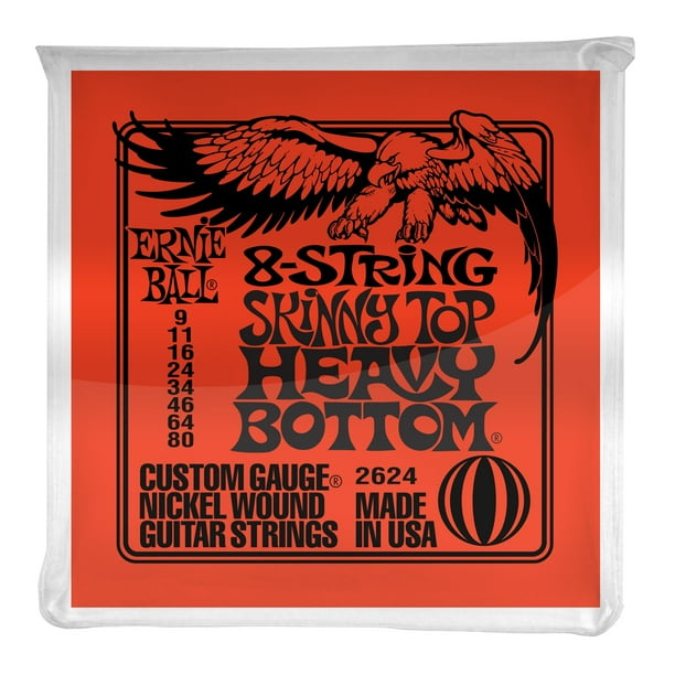 Ernie Ball 8-String Skinny Top Heavy Bottom Nickel Wound Slinky ...