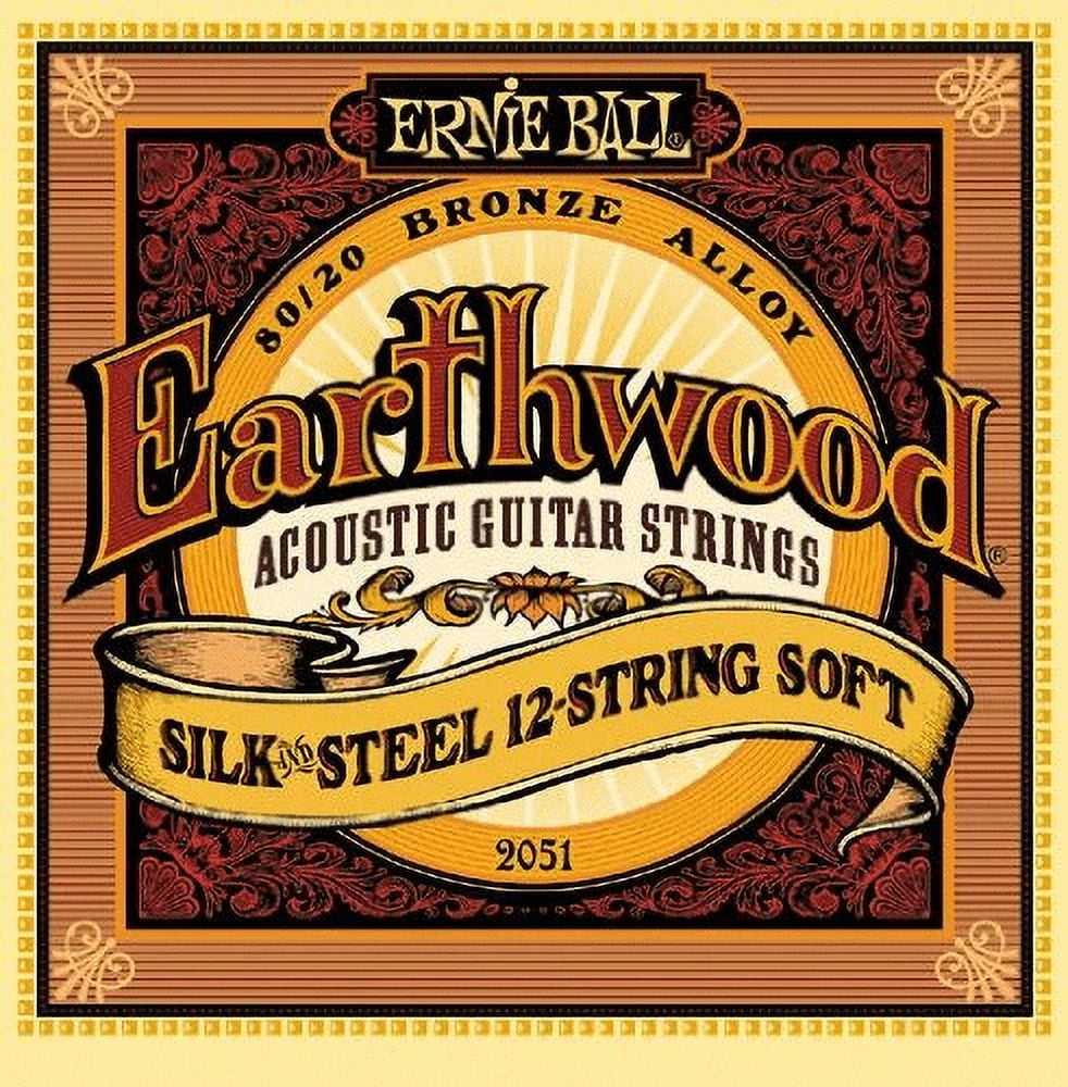 Ernie Ball Earthwood Silk Steel Soft 12-String 80/20 Bronze Acoustic ...